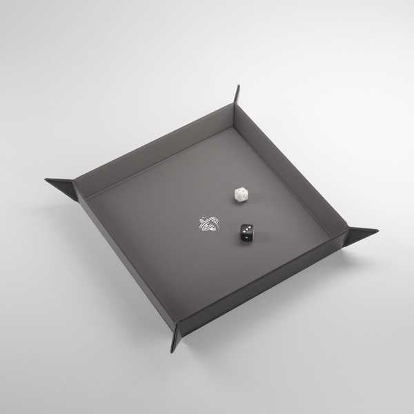 Gamegenic Magnetic Dice Tray Square Black Grey – Jolt Games